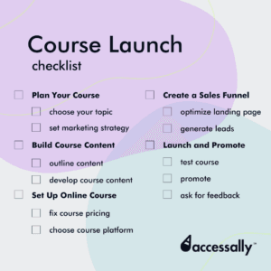 The Essential Online Course Launch Checklist For Success - AccessAlly